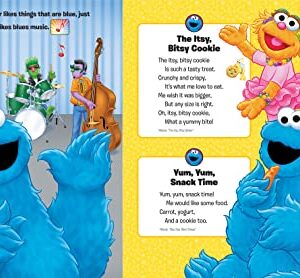 Sesame Street Elmo, Big Bird, Cookie Monster, and More! - Rock with the Monsters! - Board Book with Interactive Sound Toy Guitar - Includes Theme Song - PI Kids