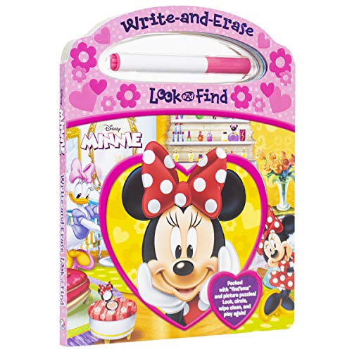 Disney Minnie Mouse - Write-and-Erase Look and Find - Wipe Clean Learning Board - PI Kids