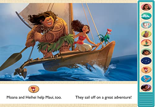 Disney Moana - I'm Ready to Read with Moana Interactive Read-Along Sound Book - Great for Early Readers - PI Kids