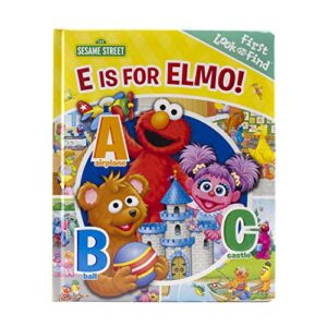 sesame street - e is for elmo! abcs - my first look and find activity book - pi kids