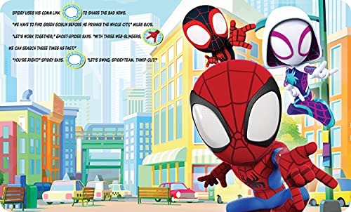 Marvel Spider-man - Spidey and His Amazing Friends - Go-Webs-Go! Interactive Book and 5-Sound Wristband - PI Kids