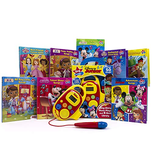 Disney Junior Mickey, Minnie, and More! - Sing with Me Sing-Along Music Player and 8-Book Library - PI Kids