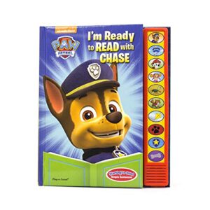 paw patrol - i'm ready to read with chase sound book - play-a-sound - pi kids