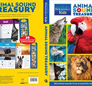 Encyclopaedia Britannica Kids - Animal Sound Storybook Treasury 39-Button Sound Book - PI Kids