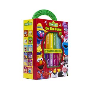 Sesame Street - On The Farm My First Library Board Book Block 12-Book Set - PI Kids