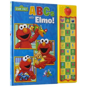 Sesame Street - ABCs with Elmo! 30 Button Sound Book – Great for Learning First Words and the Alphabet - PI Kids