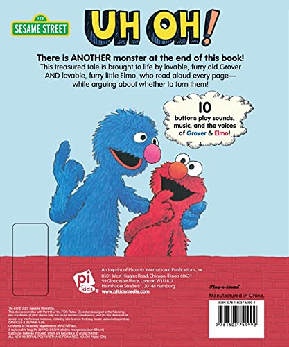 Sesame Street with Elmo and Grover - Another Monster at the End of This Sound Book - Read Along Book Voiced by Elmo and Grover - PI Kids