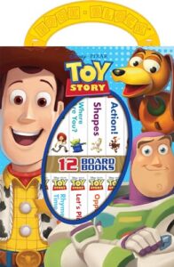 disney toy story woody, buzz lightyear, and more! - my first library board book block 12-book set - pi kids