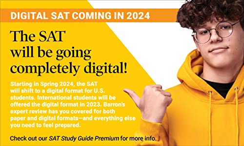 SAT Study Guide Premium, 2023: Comprehensive Review with 8 Practice Tests + an Online Timed Test Option (Barron's SAT Prep)