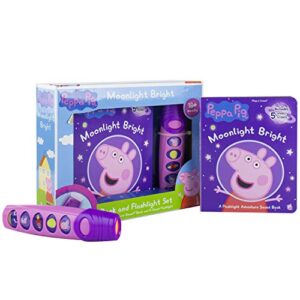 Peppa Pig - Moonlight Bright Sound Book and Sound Flashlight Toy Set - PI Kids