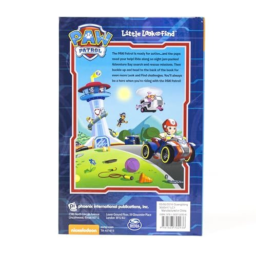 Nickelodeon Paw Patrol Chase, Skye, Marshall, and More! - Little Look and Find Activity Book - PI Kids