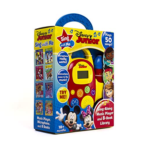 Disney Junior Mickey, Minnie, and More! - Sing with Me Sing-Along Music Player and 8-Book Library - PI Kids