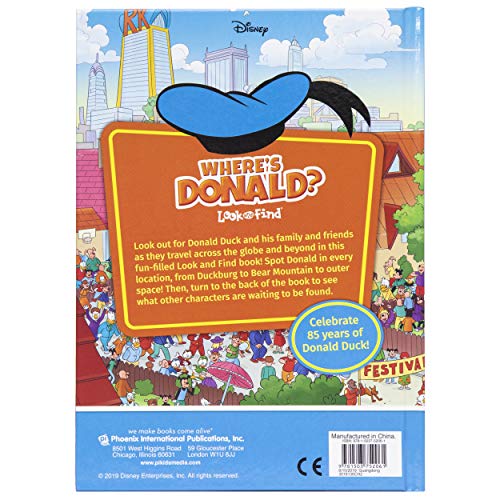 Disney Donald Duck - Where's Donald? A Look and Find Book - PI Kids