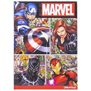 best of marvel look and find - spider-man, avengers, guardians of the galaxy, black panther and more! - characters from avengers endgame included - pi kids