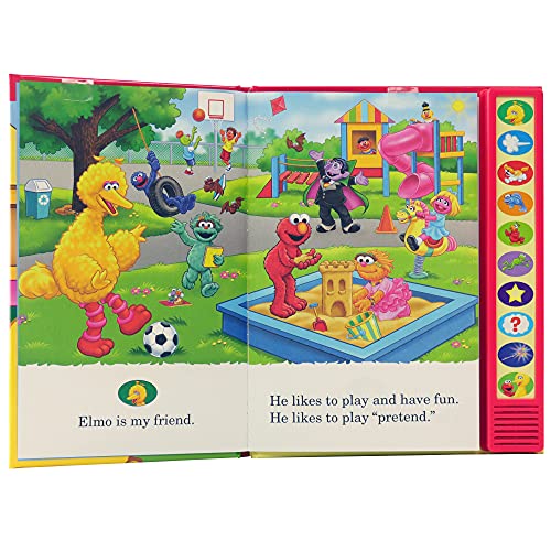 Sesame Street Elmo, Big Bird, and More! - I'm Ready to Read with Big Bird - Interactive Read-Along Sound Book - Great for Early Readers - PI Kids