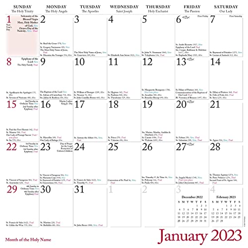 2023 Life of Our Lord Wall Calendar