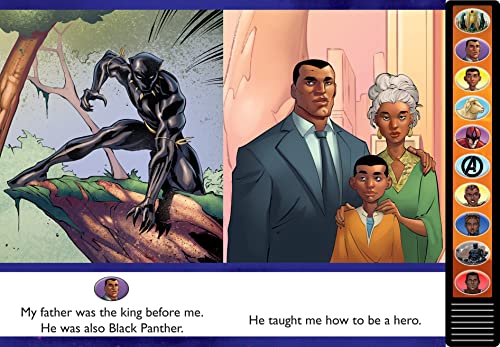 Marvel Black Panther - I'm Ready to Read with Black Panther Interactive Read-Along Sound Book - Great for Early Readers - PI Kids