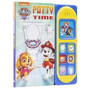 paw patrol chase, skye, marshall, and more! - potty time - potty training sound book - pi kids (play-a-sound)