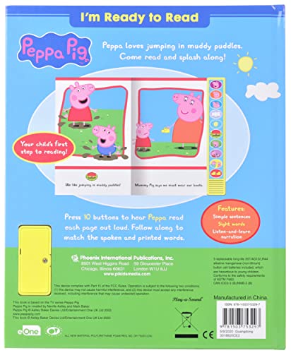 Peppa Pig I'm Ready to Read Sound Book - PI Kids (Play-A-Sound)