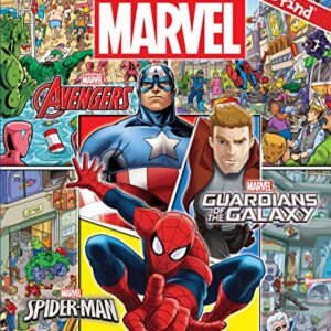 Marvel - Avengers, Guardians of the Galaxy, and Spider-man Look and Find Activity Book - Characters from Avengers Endgame Included - PI Kids