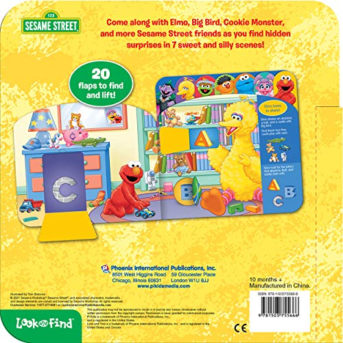 Sesame Street - Elmo, Big Bird, and More! - Lift-a-Flap Look and Find Activity Book - PI Kids