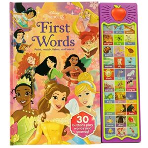 disney princess cinderella, moana, rapunzel, and more! - first words: point, match, listen, and learn! 30-button sound book - pi kids