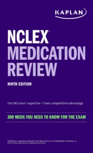 nclex medication review: 300+ meds you need to know for the exam in a pocket-sized guide (kaplan test prep)