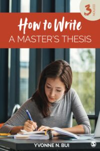 how to write a master′s thesis