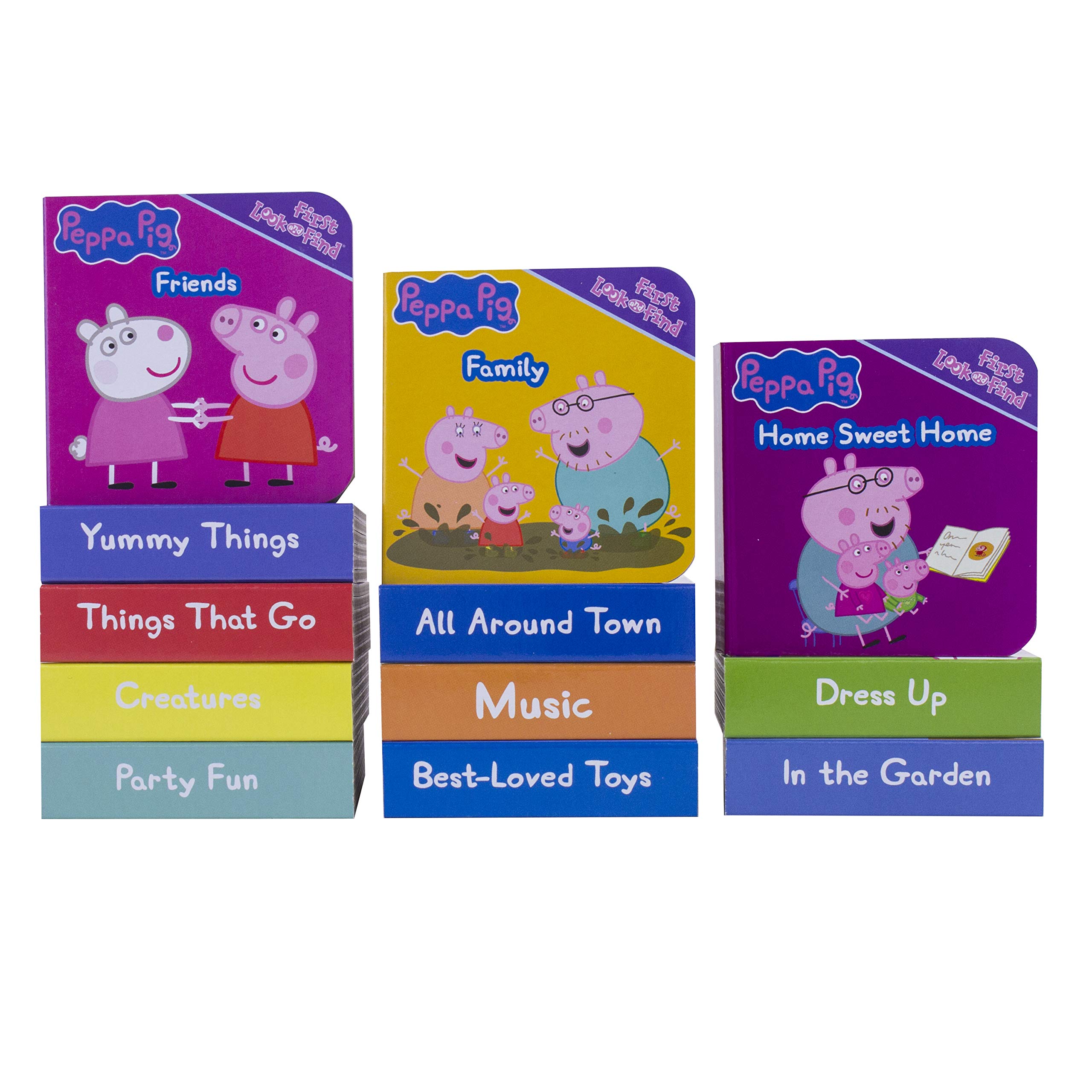 Peppa Pig - My First Library Board Book Block 12-Book Set - PI Kids