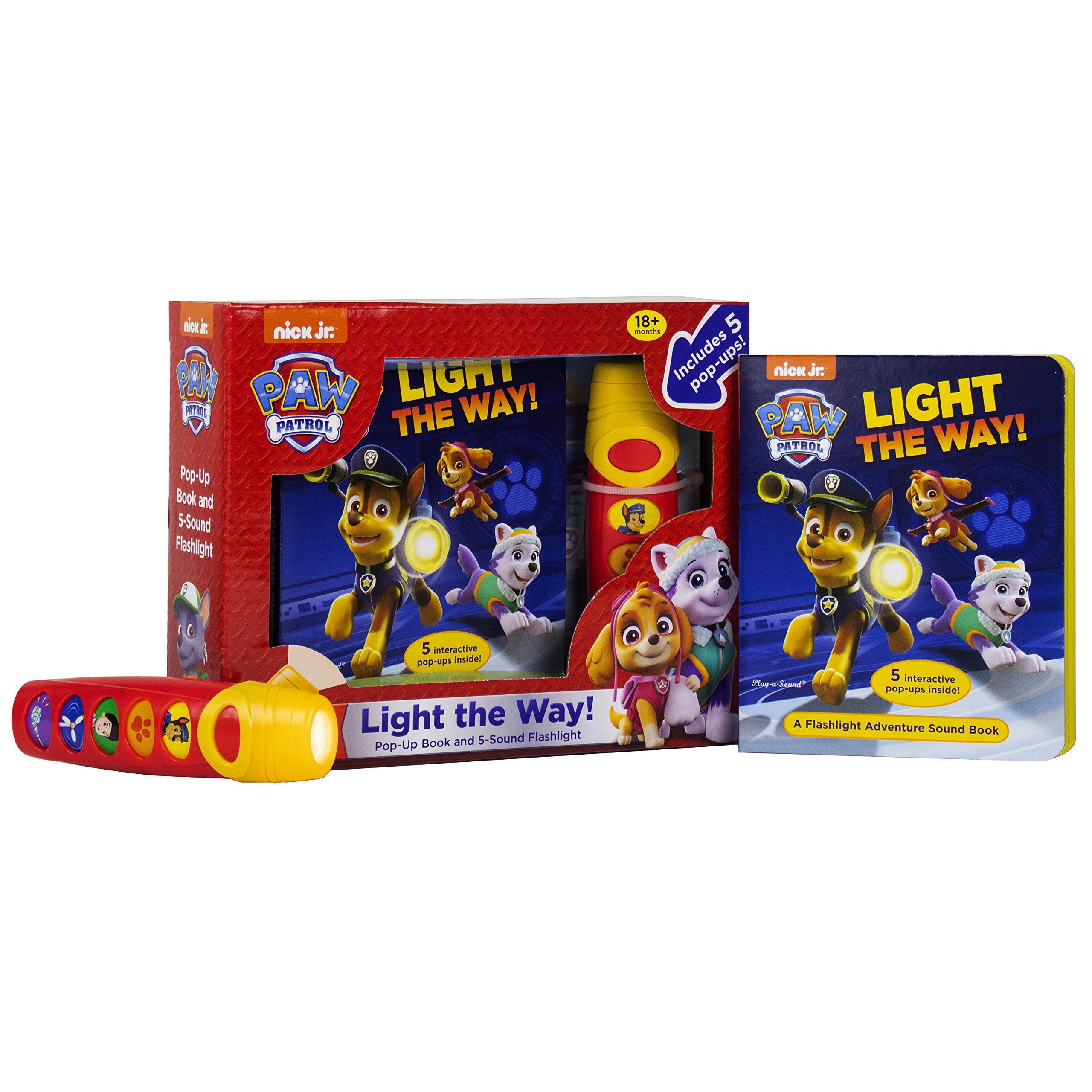 Nickelodeon PAW Patrol - Light the Way! A Little Flashlight Adventure Sound Book - PI Kids