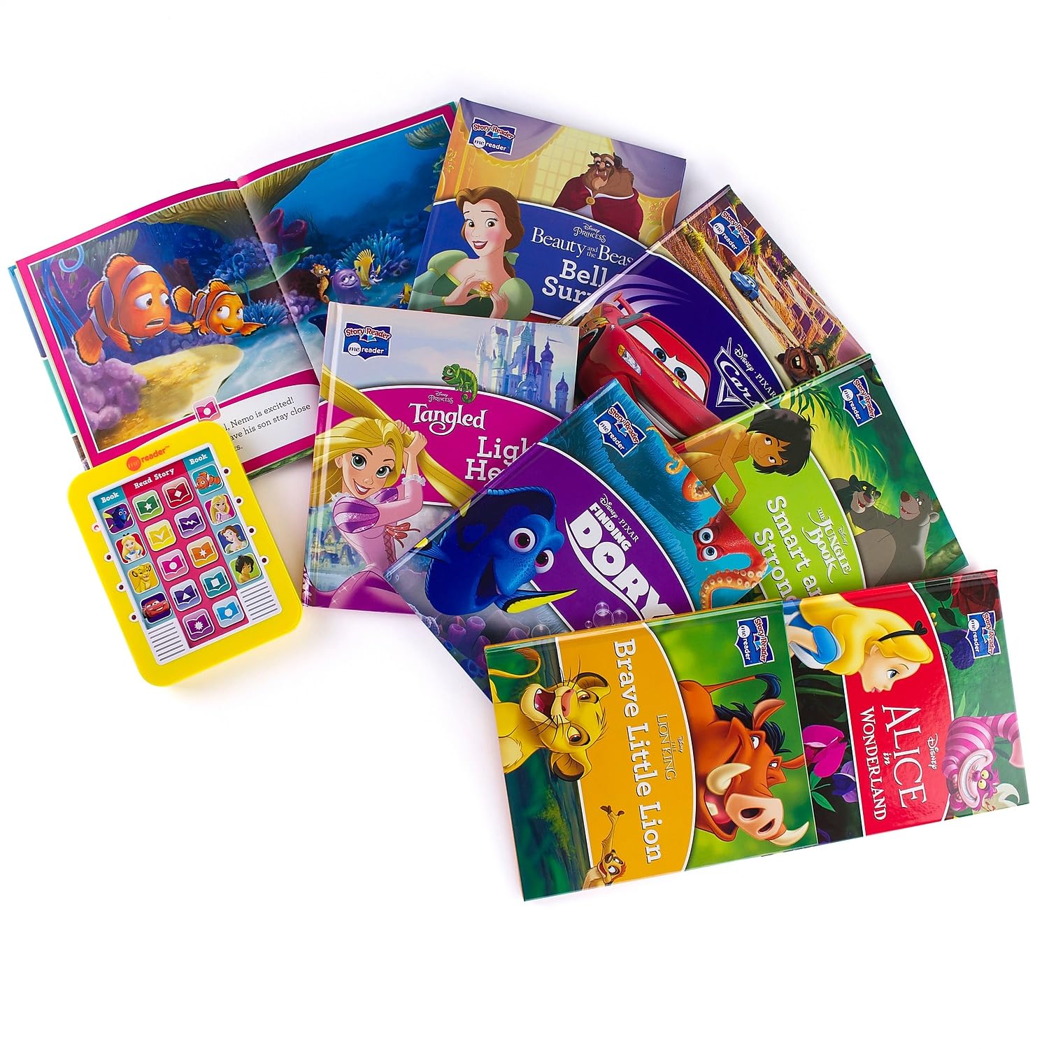 Disney Friends - Lion King, Cars, Princess, and More! - Me Reader Electronic Reader and 8 Sound Book Library - PI Kids