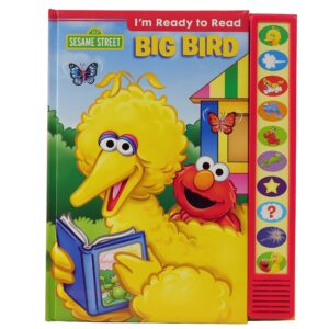 sesame street elmo, big bird, and more! - i'm ready to read with big bird - interactive read-along sound book - great for early readers - pi kids