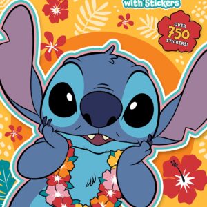 Disney Lilo & Stitch 48-Page Coloring and Activity Book with Over 30 Stickers and a Fabric Patch 49283, Bendon