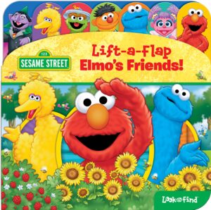 sesame street - elmo, big bird, and more! - lift-a-flap look and find activity book - pi kids