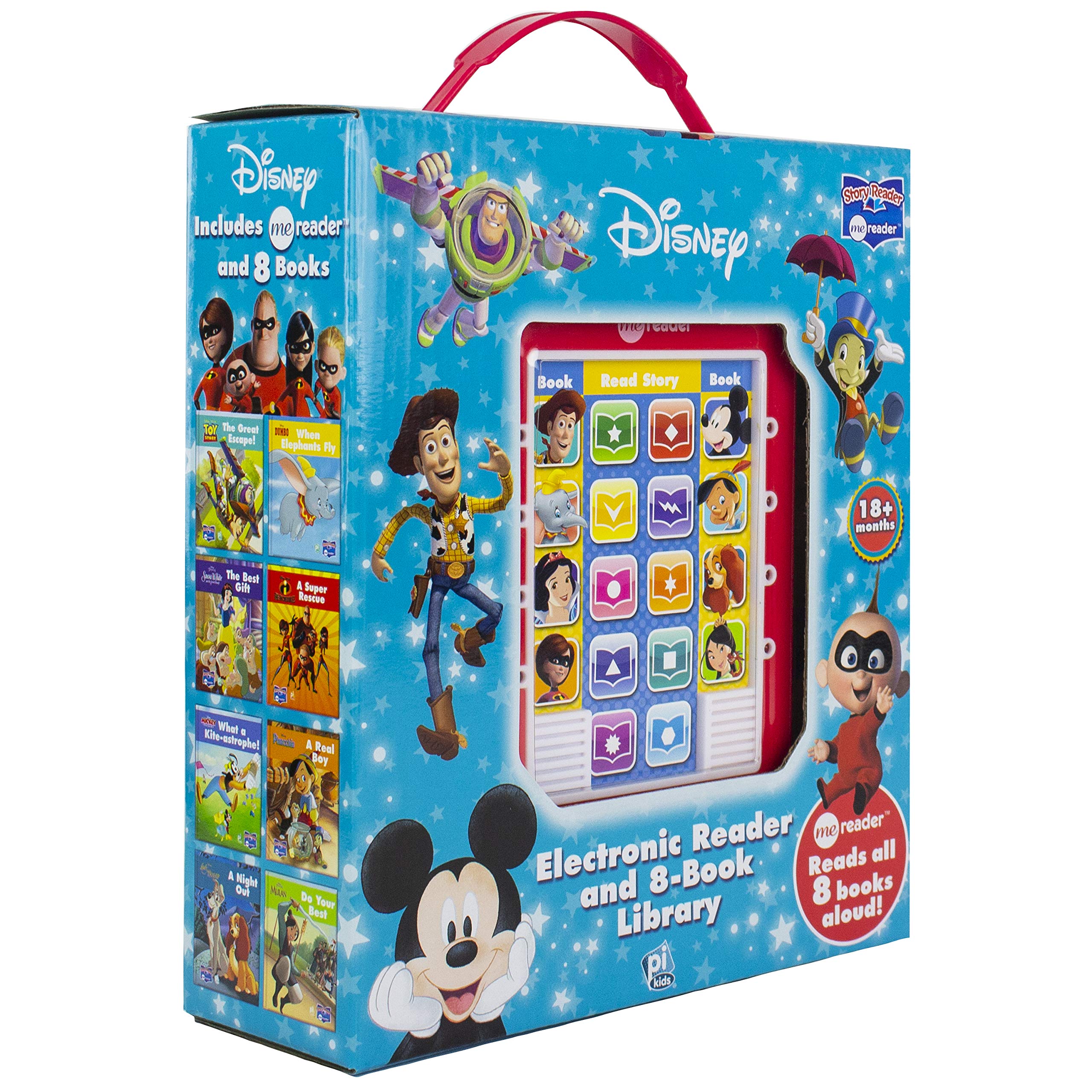 Disney - Mickey Mouse, Toy Story and More! Me Reader Electronic Reader 8 Book Sound Library- PI Kids