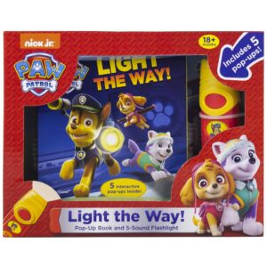 nickelodeon paw patrol - light the way! a little flashlight adventure sound book - pi kids