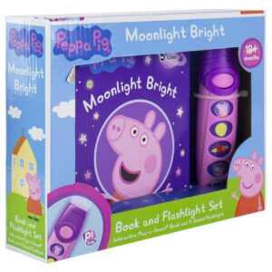 Peppa Pig - Moonlight Bright Sound Book and Sound Flashlight Toy Set - PI Kids