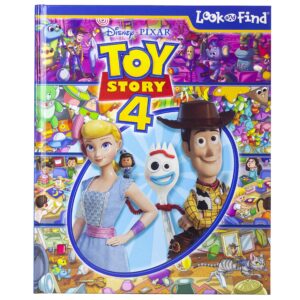 disney pixar toy story 4 woody, buzz lightyear, bo peep, and more! - look and find activity book - pi kids