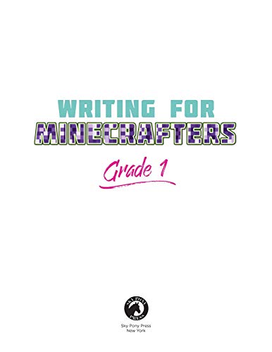 Writing for Minecrafters: Grade 1