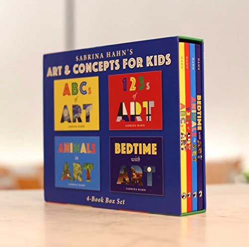 Sabrina Hahn's Art & Concepts for Kids 4-Book Box Set: ABCs of Art, 123s of Art, Animals in Art, and Bedtime with Art