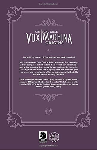 Critical Role: Vox Machina Origins Volume II