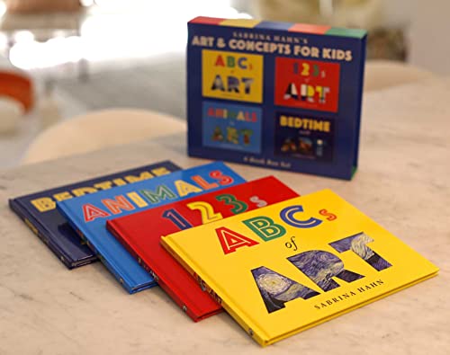 Sabrina Hahn's Art & Concepts for Kids 4-Book Box Set: ABCs of Art, 123s of Art, Animals in Art, and Bedtime with Art