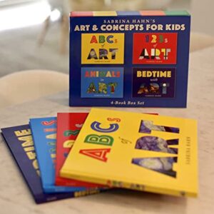 Sabrina Hahn's Art & Concepts for Kids 4-Book Box Set: ABCs of Art, 123s of Art, Animals in Art, and Bedtime with Art