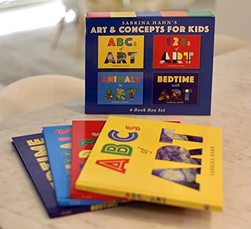 Sabrina Hahn's Art & Concepts for Kids 4-Book Box Set: ABCs of Art, 123s of Art, Animals in Art, and Bedtime with Art