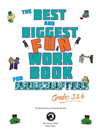 The Best and Biggest Fun Workbook for Minecrafters Grades 3 & 4: An Unofficial Learning Adventure for Minecrafters