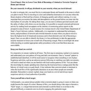 The Green Beret Survival Guide: Advice on Situational Awareness, Personal Safety, Recognizing Threats, and Avoiding Terror and Crime