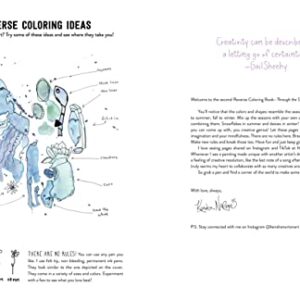 The Reverse Coloring Book™: Through the Seasons: The Book Has the Colors, You Make the Lines