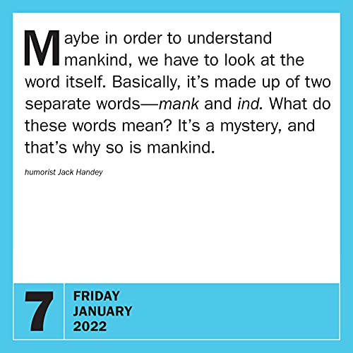 365 Smartest Things Ever Said! Page-A-Day Calendar 2022: An Inspiring Year of Positivity, Humor, Motivation, and Pure Brilliance.