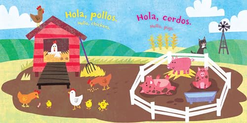 Indestructibles: ¡Hola, granja! / Hello, Farm!: Chew Proof · Rip Proof · Nontoxic · 100% Washable (Book for Babies, Newborn Books, Safe to Chew) (Spanish Edition)