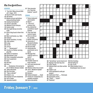 The New York Times Daily Crossword Page-A-Day Calendar for 2022: A Year of Crosswords to Challenge and Delight Crossword Lovers